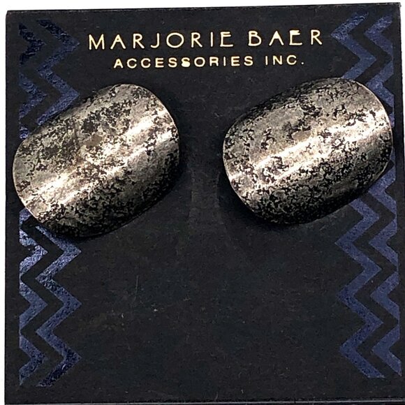 Marjorie Baer | Jewelry | Marjorie Baer Silver Tone Brutalist Modernist ...